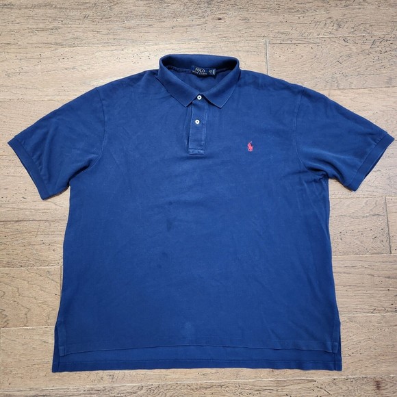 Polo Ralph Lauren | Shirts | Polo Ralph Lauren Shirt Mens 2xb Blue Cotton Short Sleeve 2x Big ...
